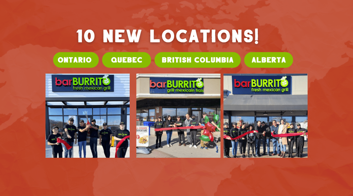 10 New Locations Have Been Opened | BarBurrito