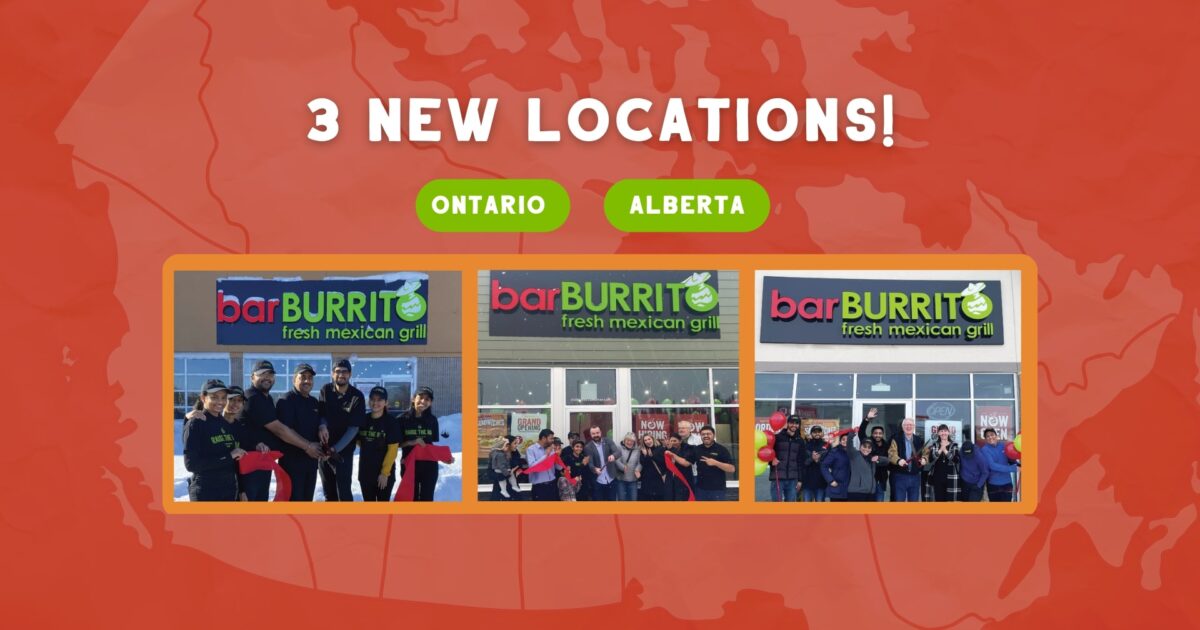 3 More Locations Opened | BarBurrito