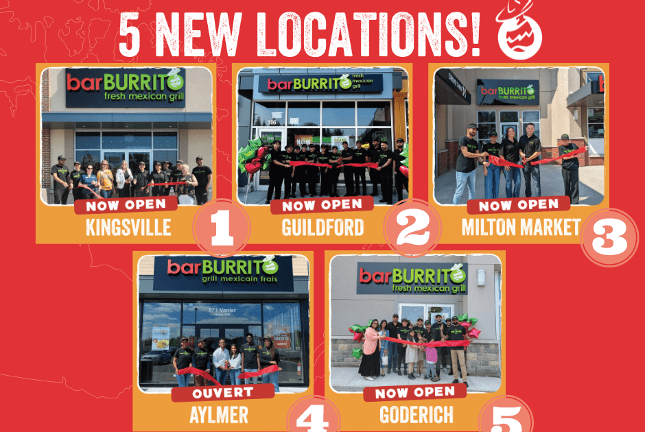 5 New Locations Opened | BarBurrito