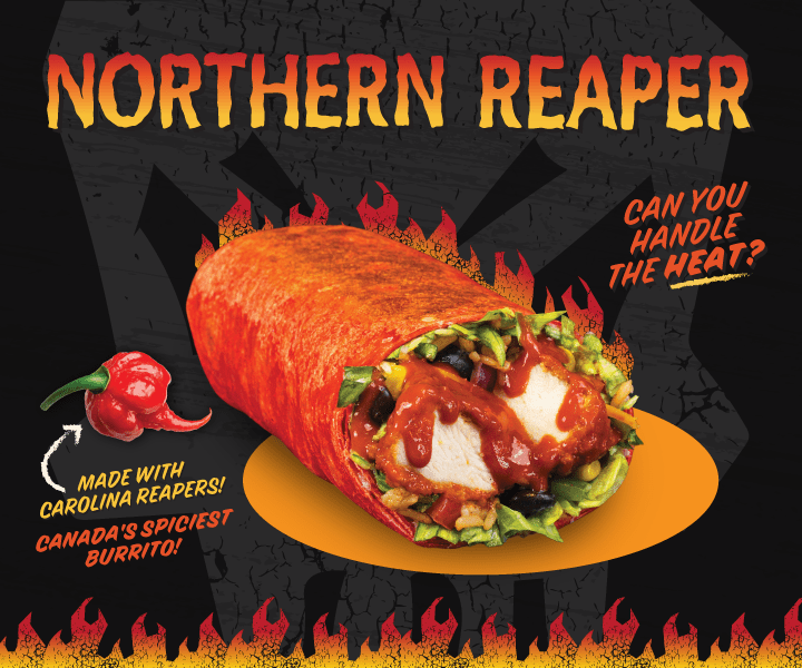 CANADA’S SPICIEST BURRITO – THE NORTHERN REAPER IS HERE! – BarBurrito